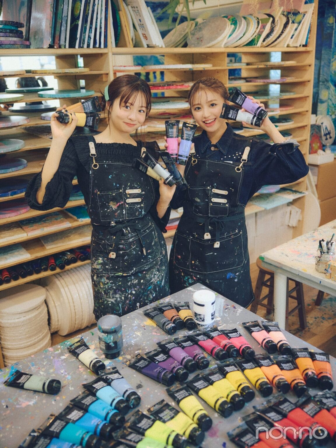 話題のアートスポット『CREA BASE』でアート体験！お揃いアイテムを制作【莉子×香音の冬おでかけプラン】Vol.3 | 旅行&おでかけ | non-no web